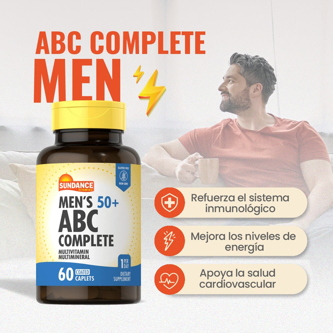 Multivitaminico Completo ABC Para Hombre 60 Tabletas Recubiertas – TAINO®